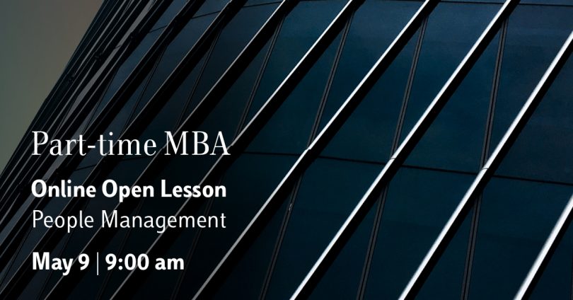 Part-time MBA Online Open Lesson – People Management | Luiss Business ...