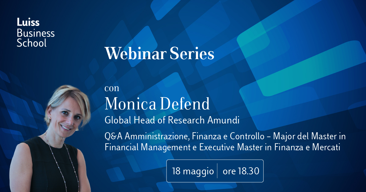 Webinar Series con Monica Defend, Global Head of Research, Amundi ...