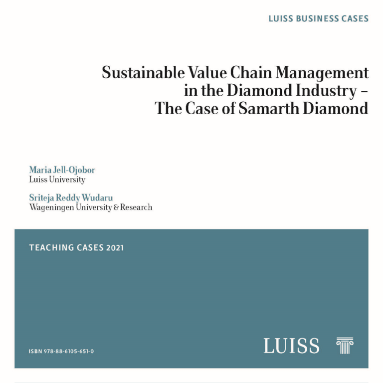 Sustainable Value Chain Management in the Diamond Industry – The Case ...
